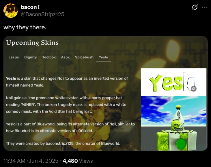 IMPORTANT FOR THE NOLI SKINS PAGE | Fandom