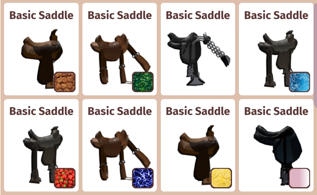 Selling themed saddles! | Fandom