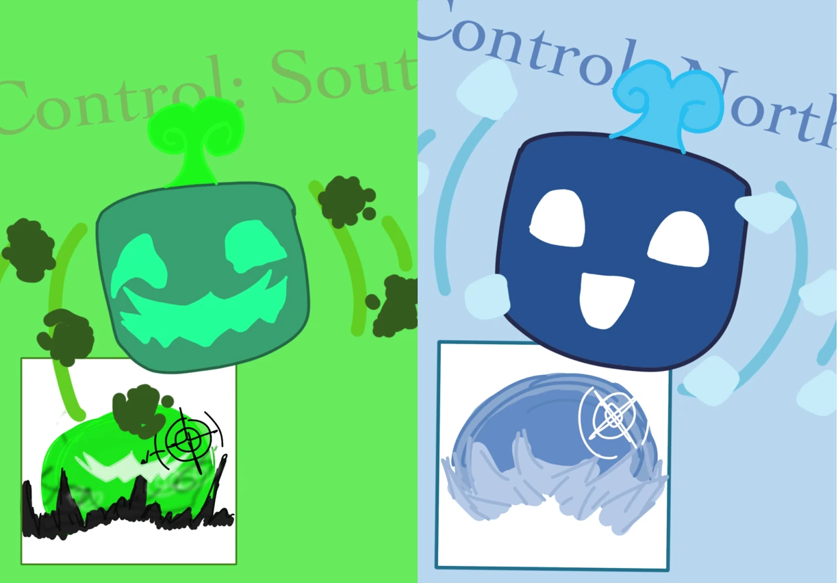 North and south control | Fandom