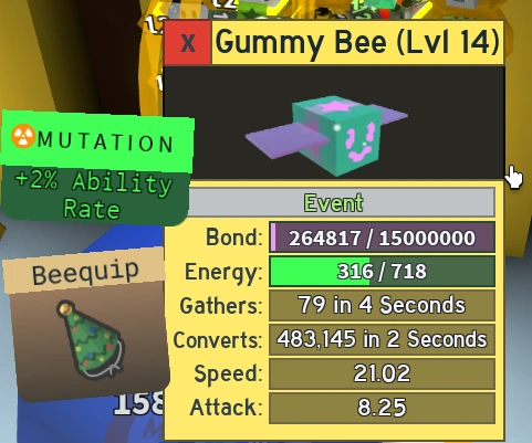 is this good mutation for gummy bee | Fandom
