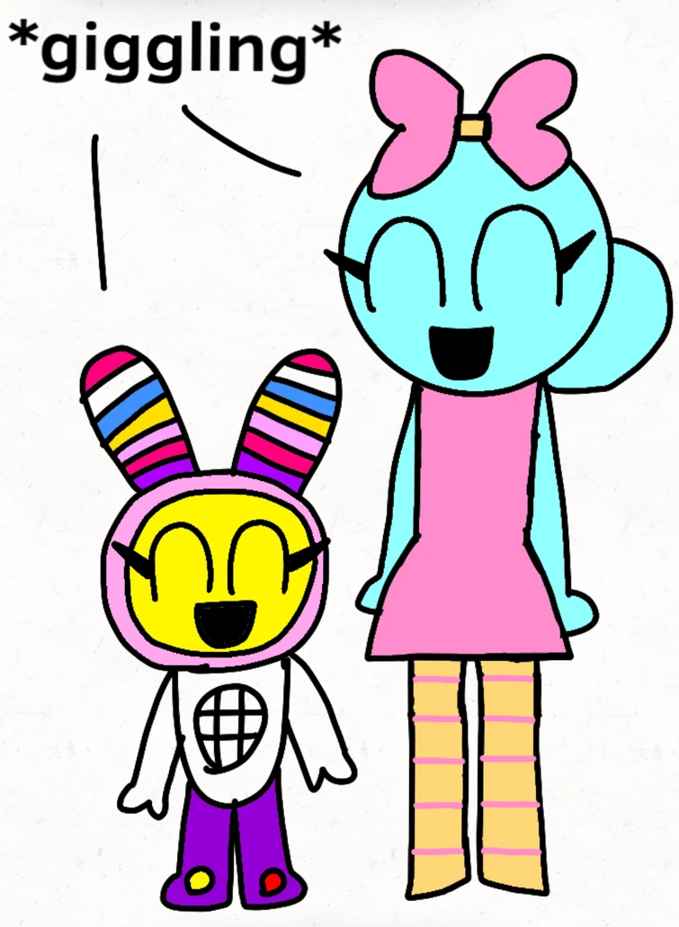 BeatBelle and Poppy giggling together (click for full image) | Fandom