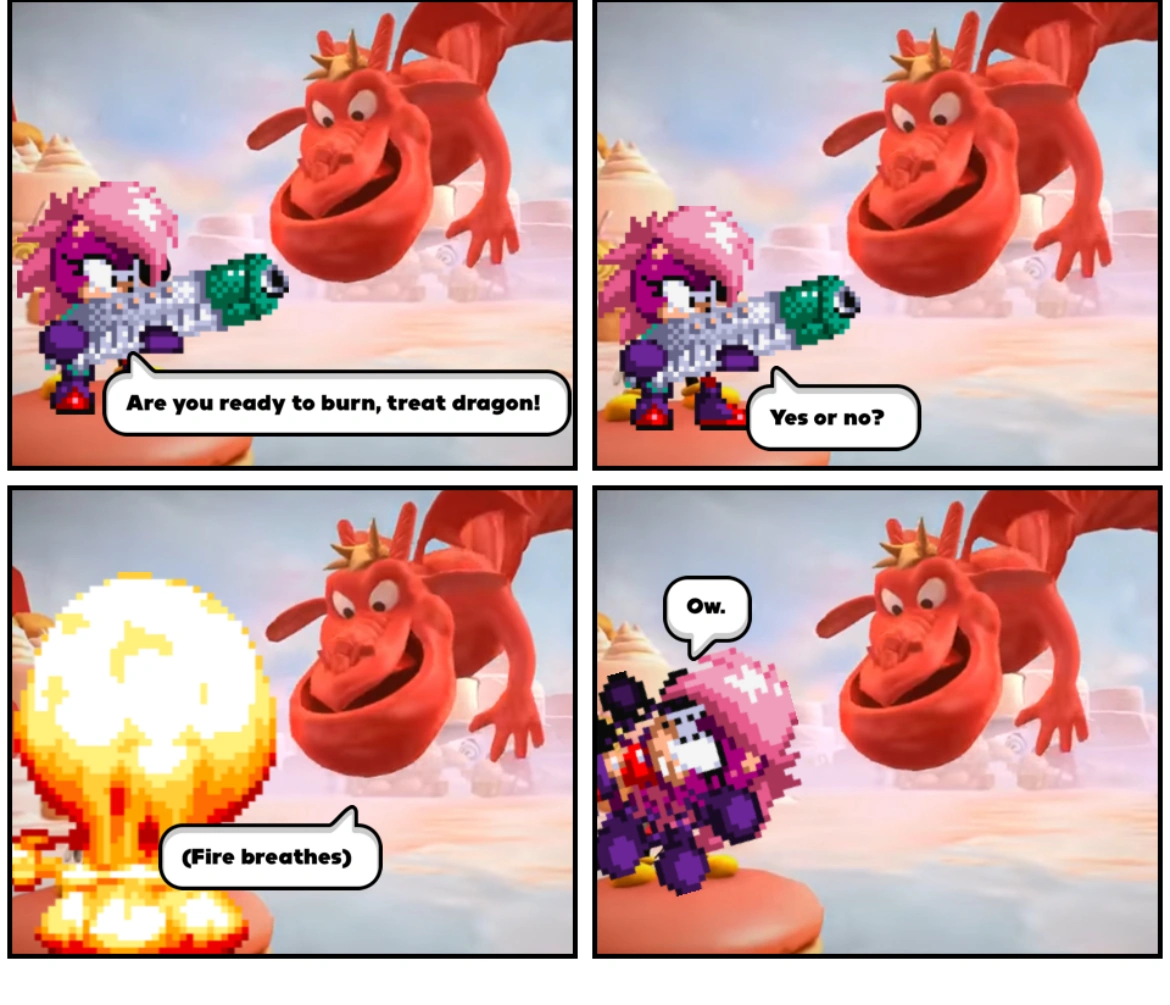 Sonic comics 14: Sonia fights the treat dragon | Fandom