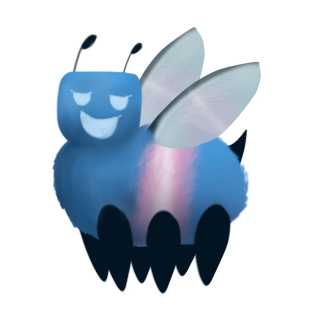 Back in June I created a cool bee with the trans flag colors so I ...