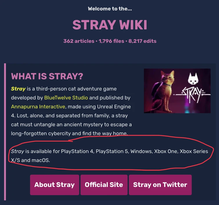 Discuss Everything About Stray Wiki | Fandom