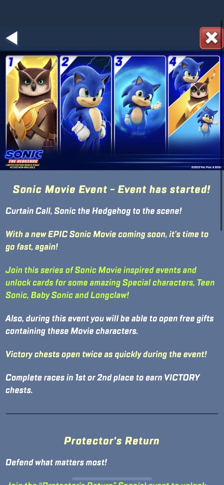 Sonic Movie Event in Sonic Forces | Fandom