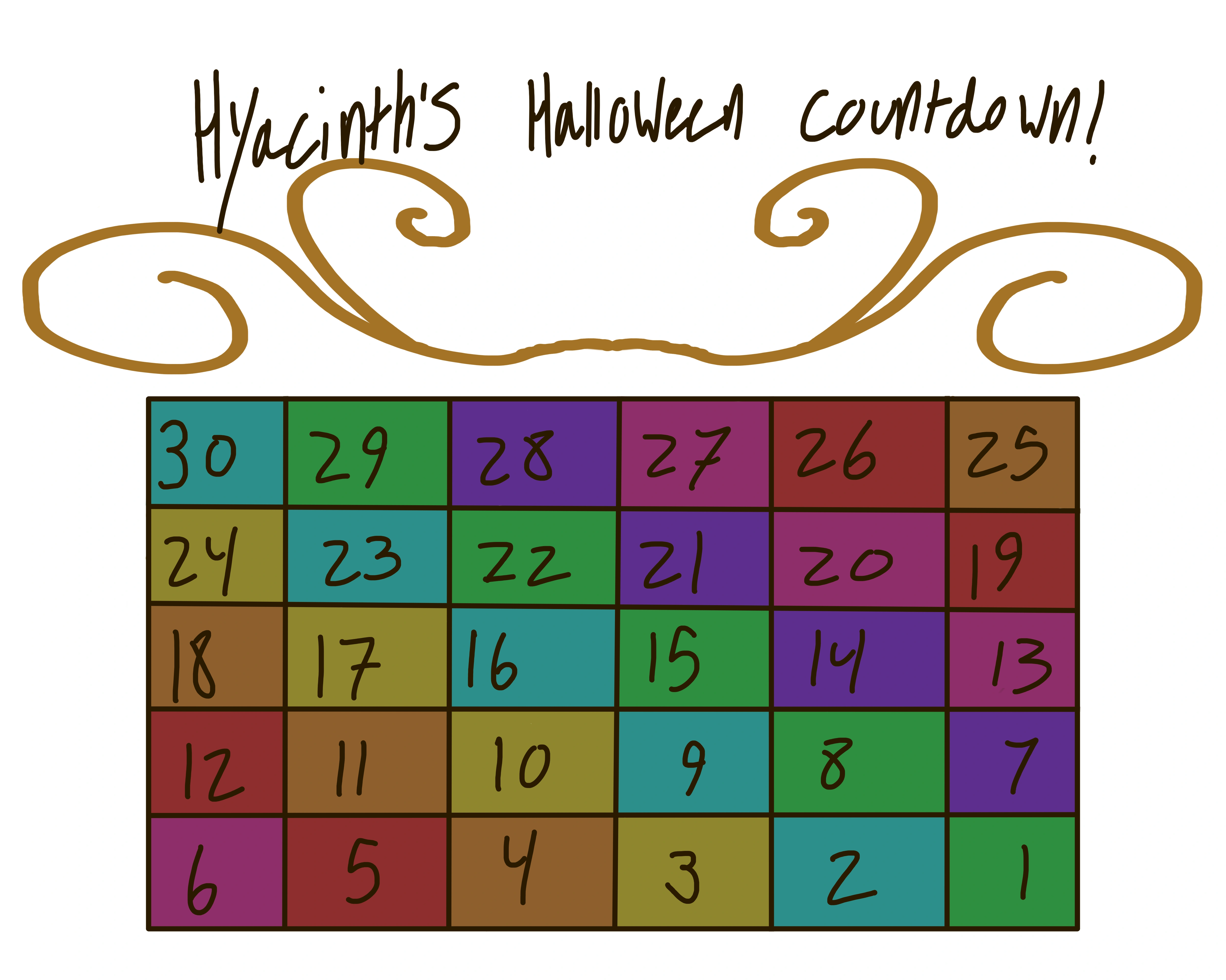 Made my Halloween Countdown Calendar! | Fandom