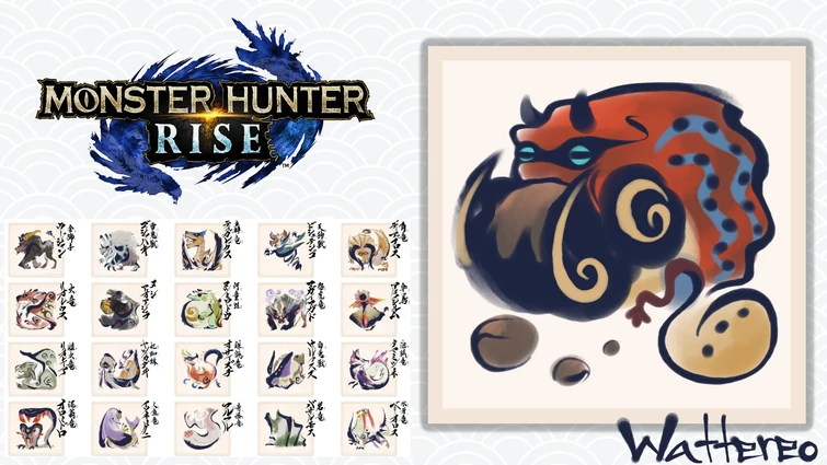 Here is some of my favorite fan-art of MH rise monster Icons made by ...