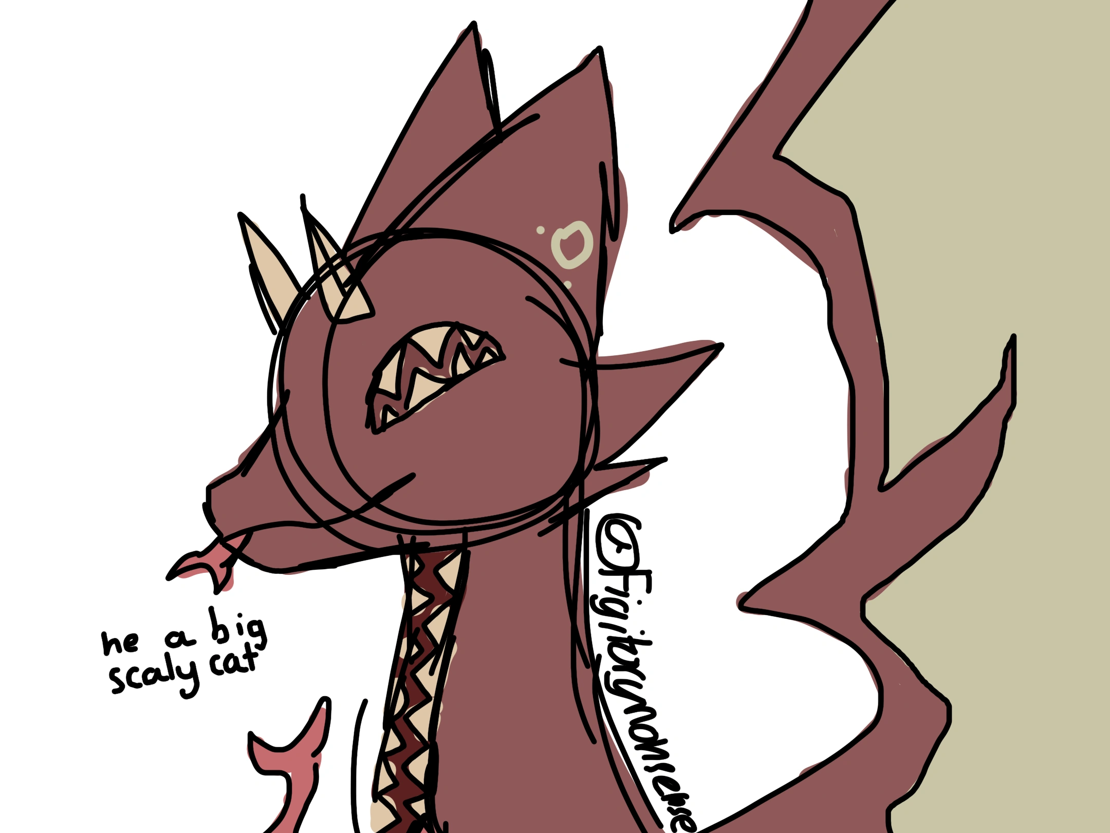 Mythical Doors shitpost yet again - big scaly cat | Fandom