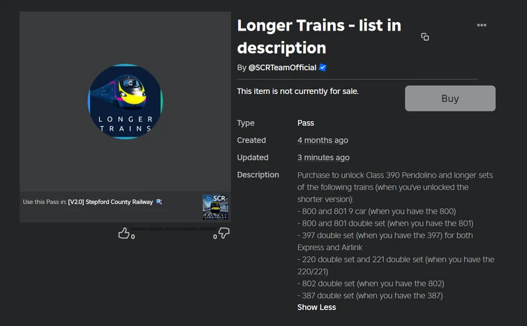 Longer Trains Gamepass Notice | Fandom