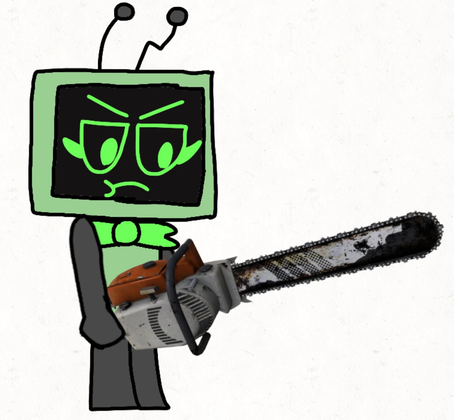 Vee holding the Left 4 Dead 2 Chainsaw | Fandom
