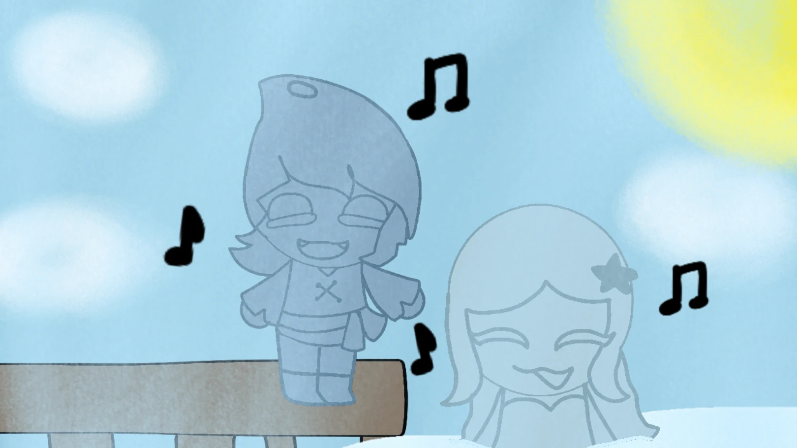 Two ocean buddies singing together (Art contest entry) | Fandom