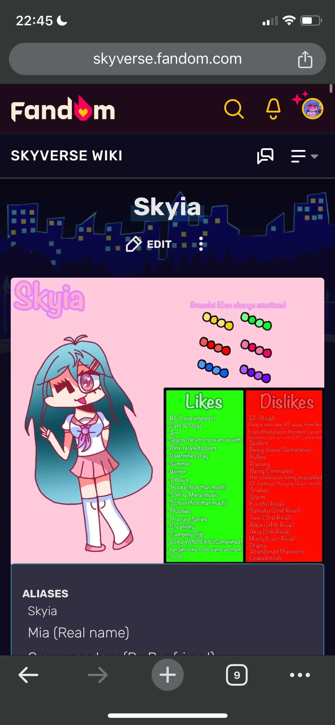 As i decided to look up through Skyia's page again after a long time ...