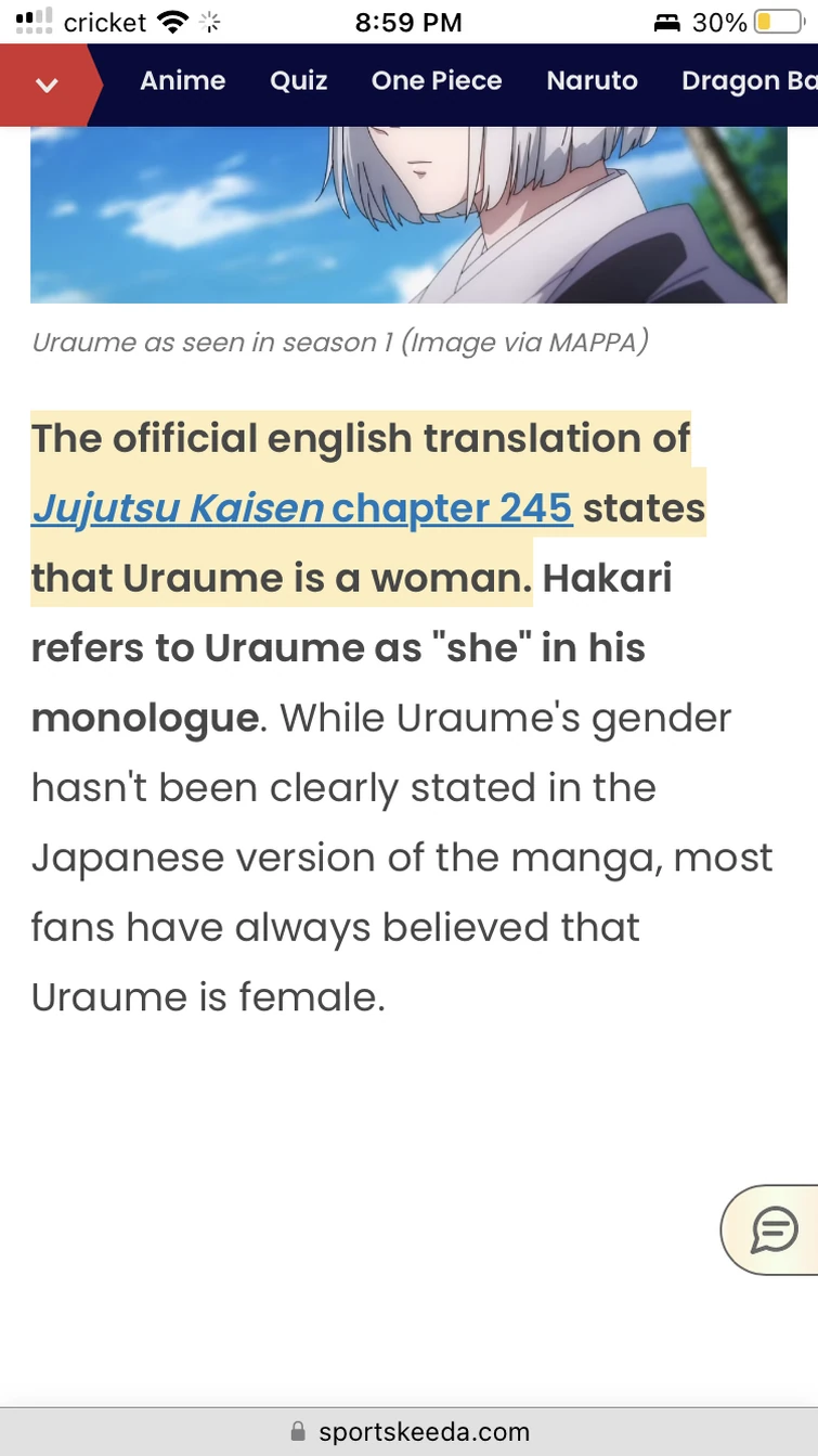 Uraume is a girl | Fandom