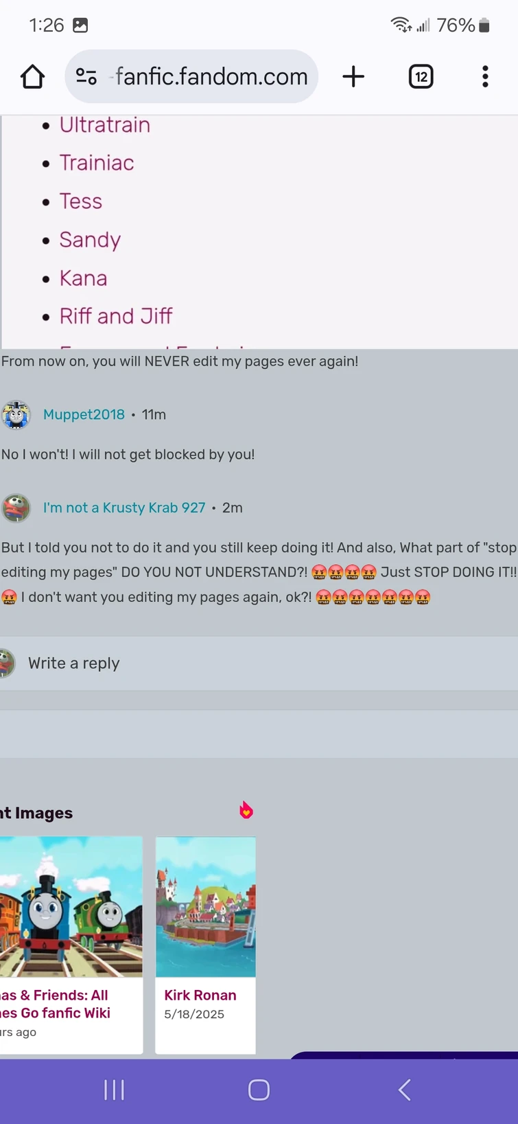Guys I need help getting through with @Muppet2018 on the Thomas And Friends All Engines Go ...