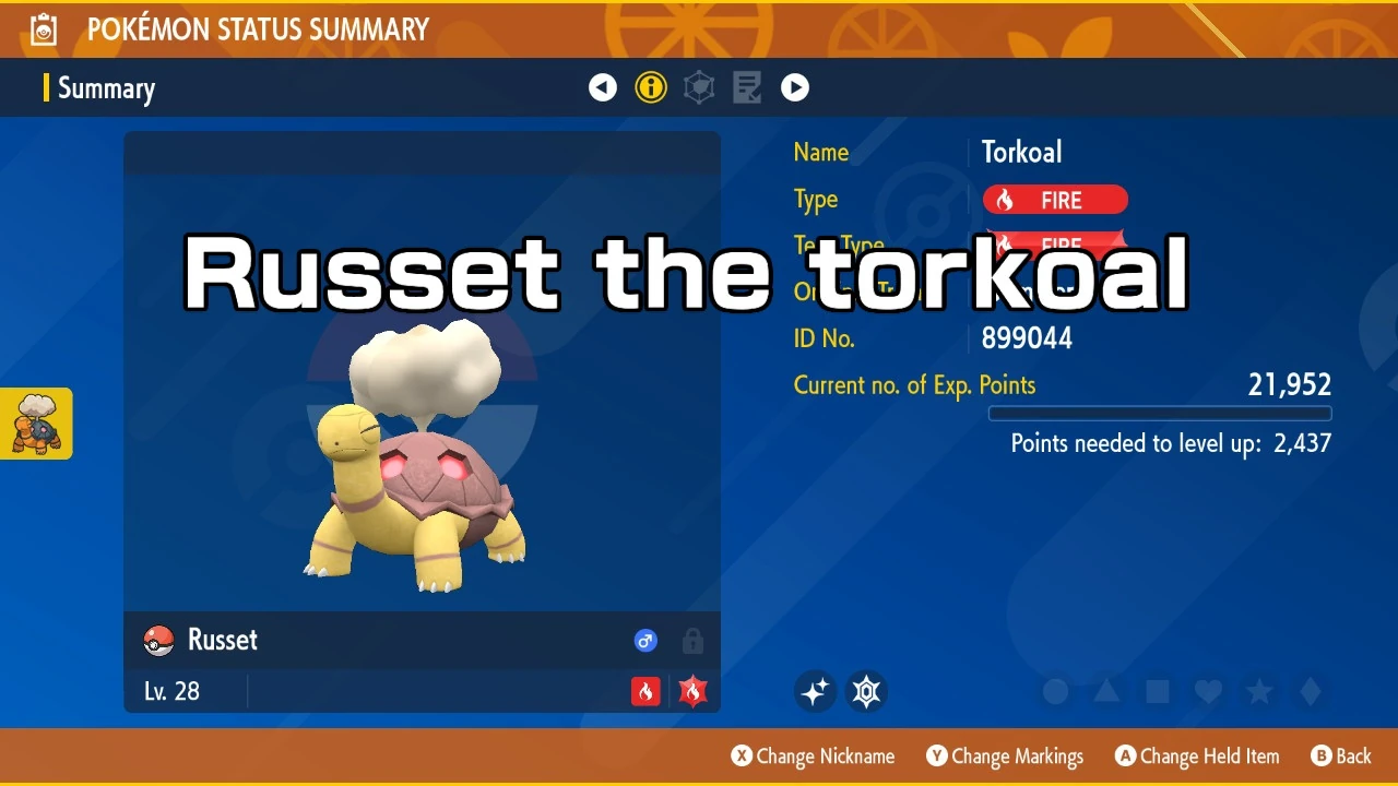 Russet the Shiny Torkoal | Fandom