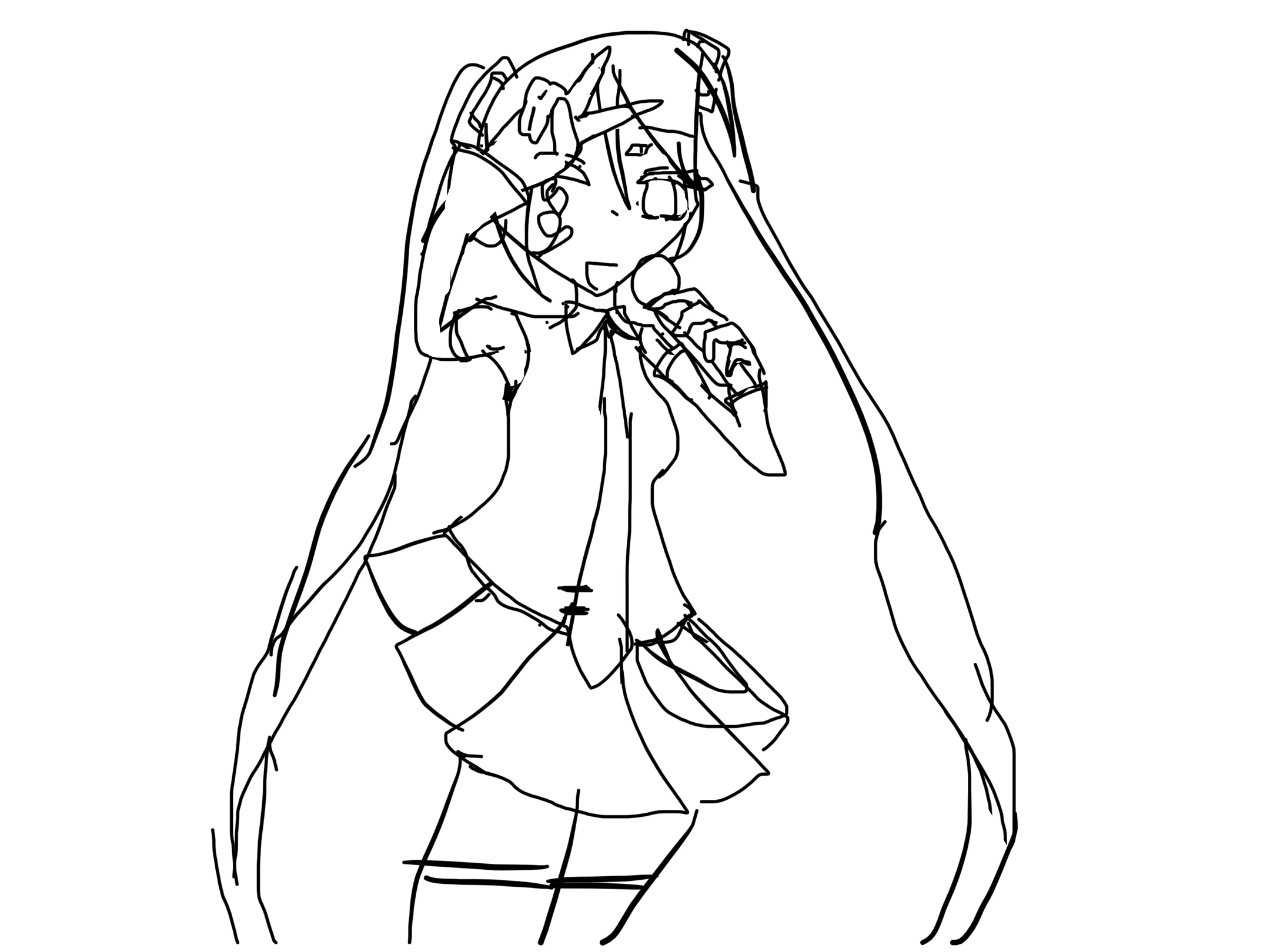 Hatsune Miku Coloring Pages