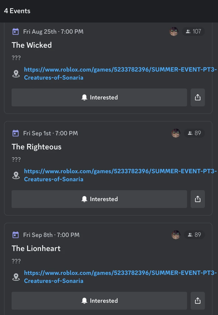 Theres a new discord event called "the wicked" | Fandom
