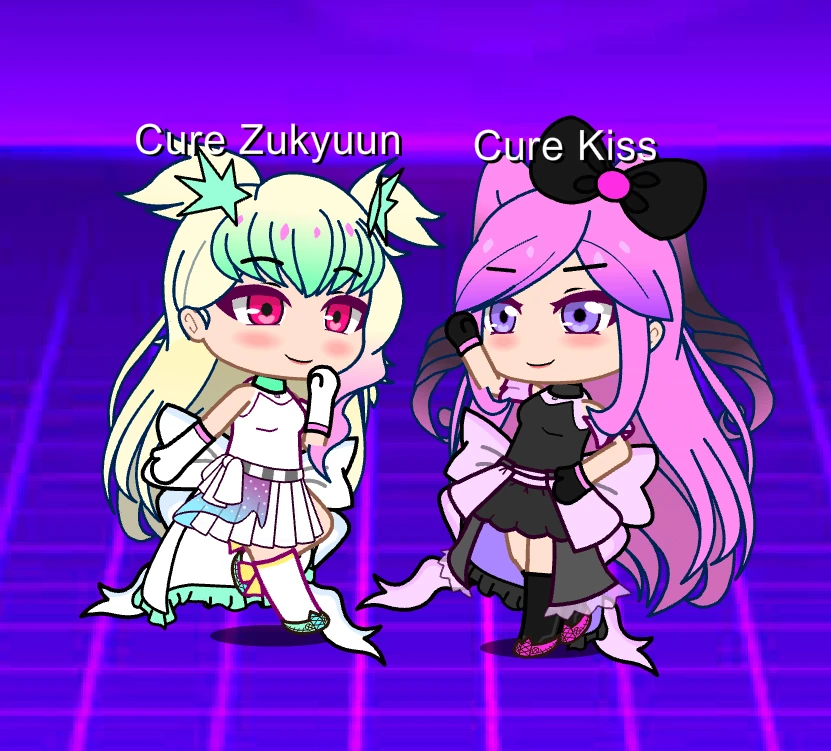 Cure Kiss and Cure Zukyuun in Gacha Club!!! | Fandom