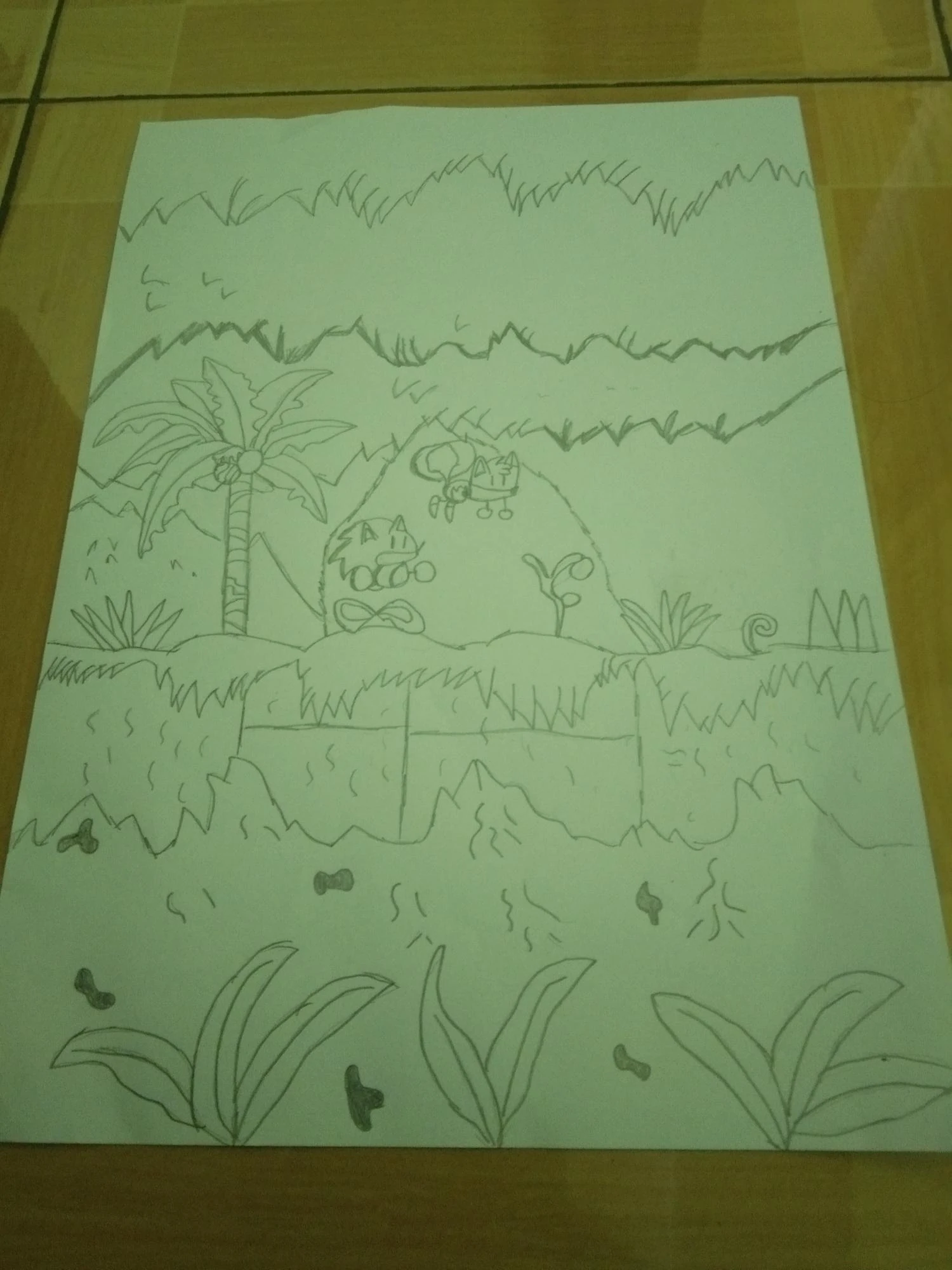 Angel Island zone drawing | Fandom