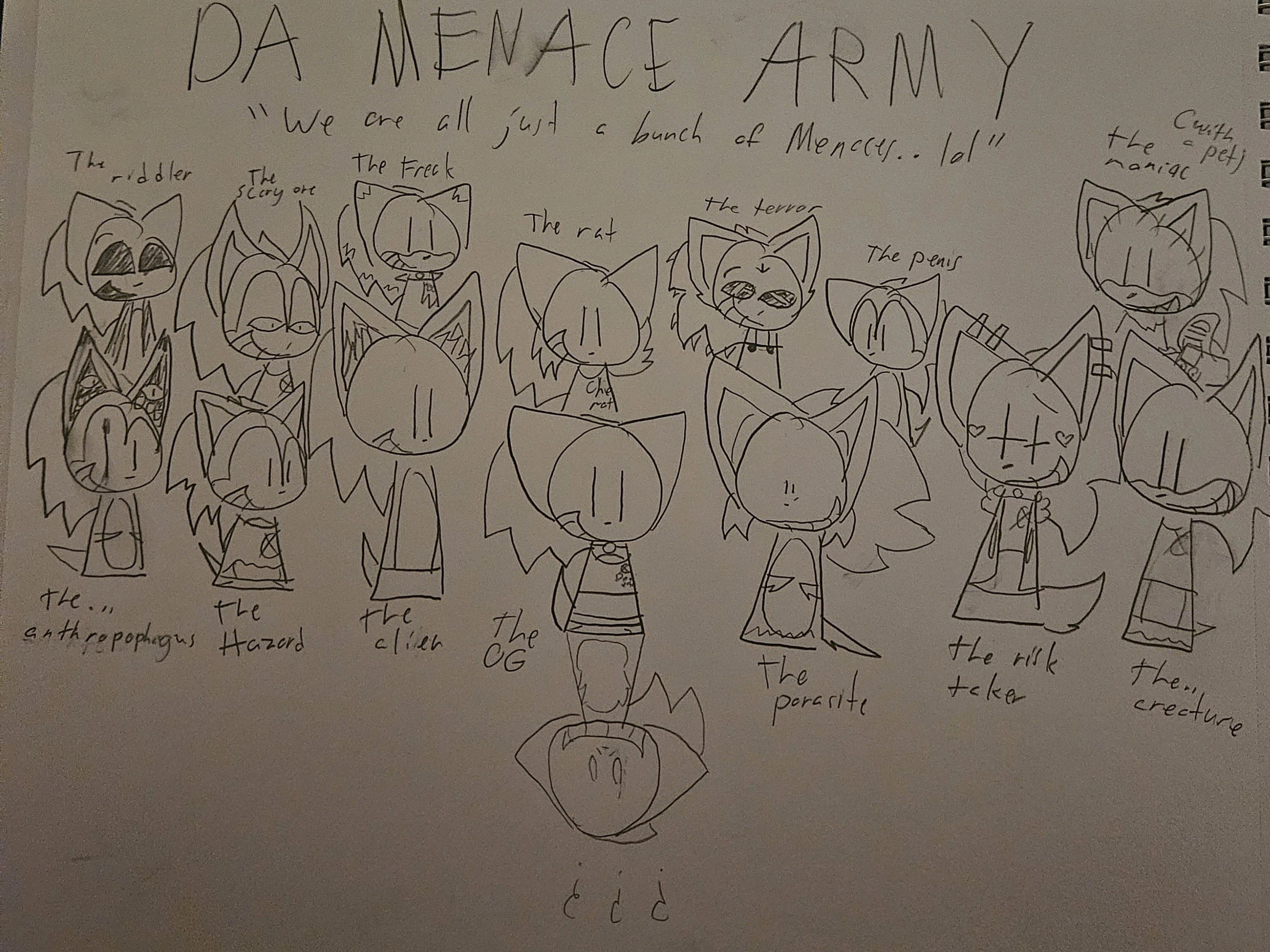 I HAD TO REMAKE MENACE ARMY PIC | Fandom