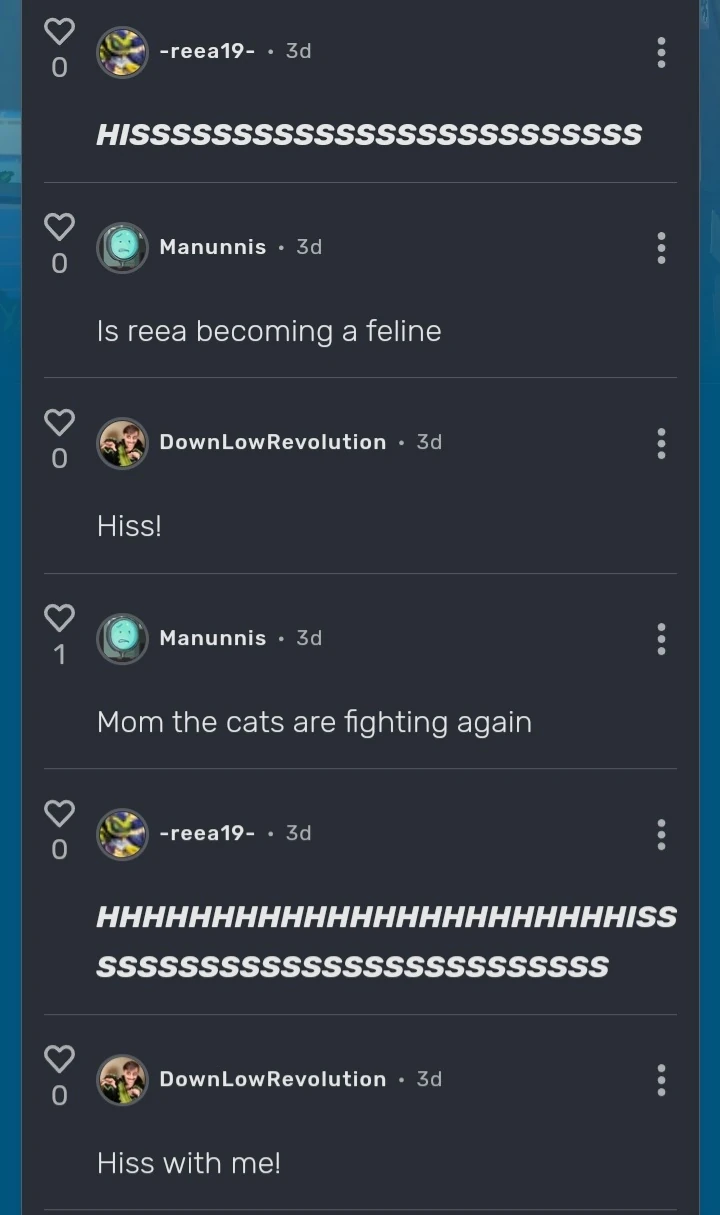 Very dramatic fight between two people hissing at eachother | Fandom