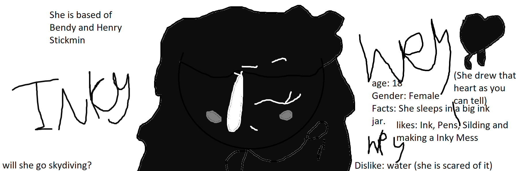 meet Inky (the Stickmin who made out of just INK!) | Fandom