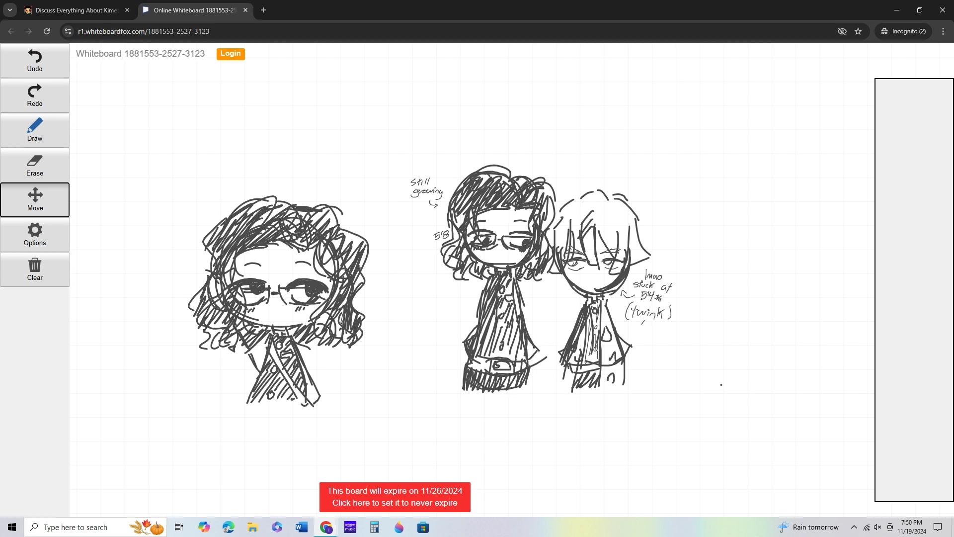 kny self insert/sona doodles from the whiteboard on the main wiki | Fandom