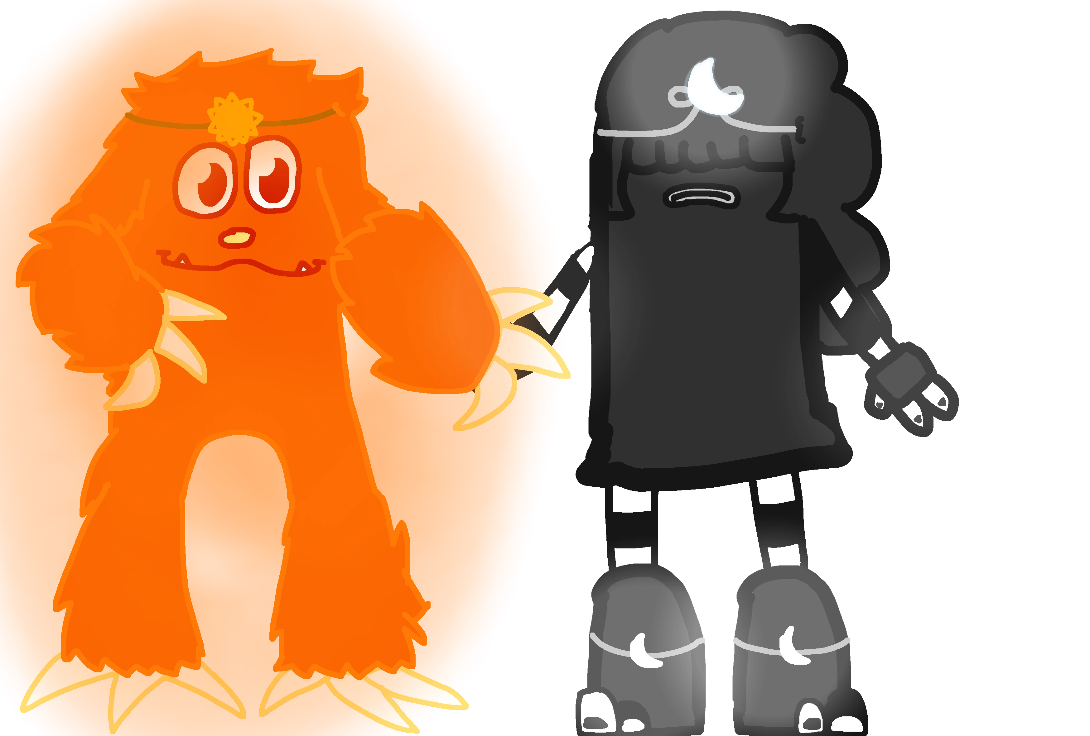 Making monsters based off of the solar system part 1.the moon and the ...