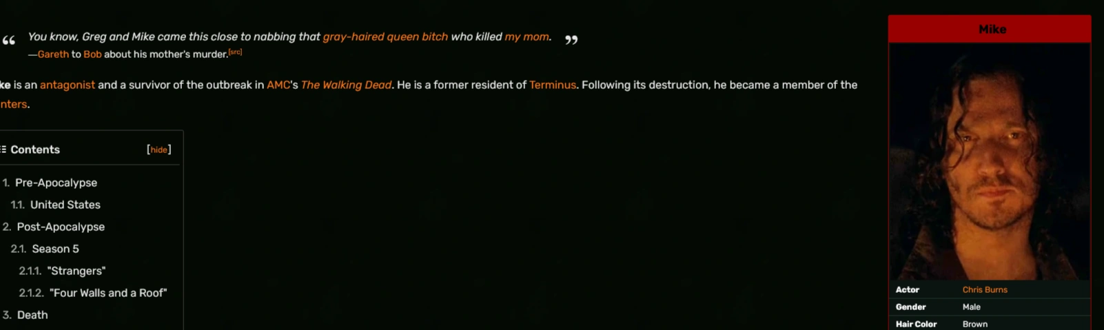 Pretty sure Mike has a line of his own. | Fandom