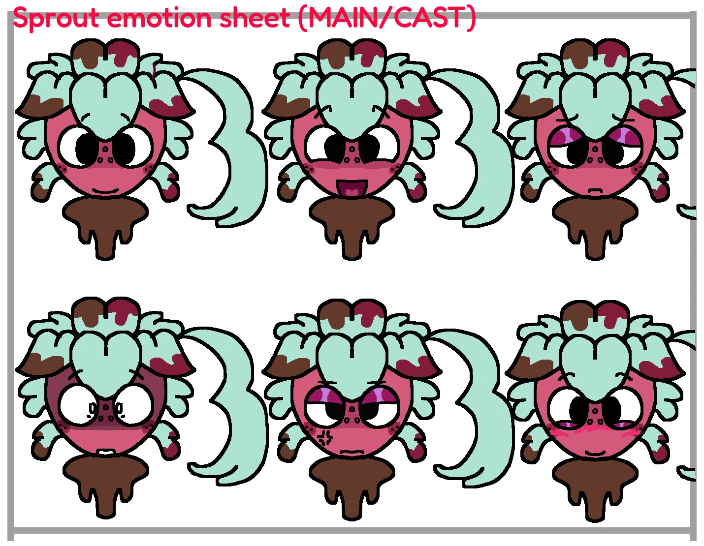IAWOST Sprout emotion sheets! | Fandom