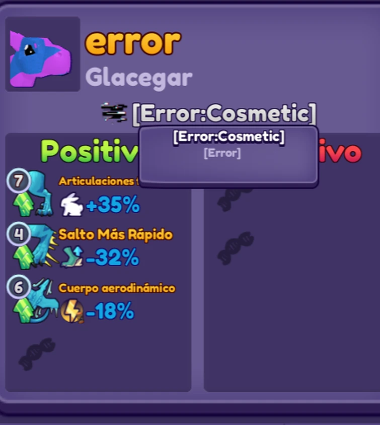Error Cosmetic Trait? | Fandom