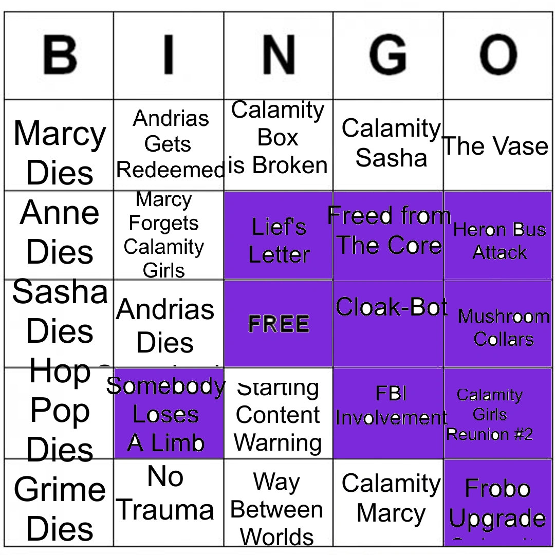 so remember that "all in" bingo card i made? | Fandom