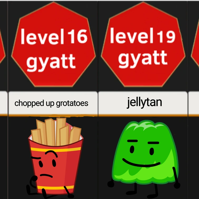 BFDI GYATT size comparison 2024 | Fandom