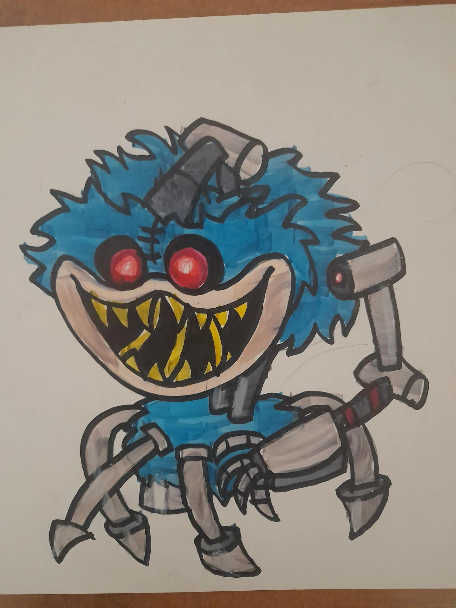 My drawing of Prototype Huggy Wuggy | Fandom