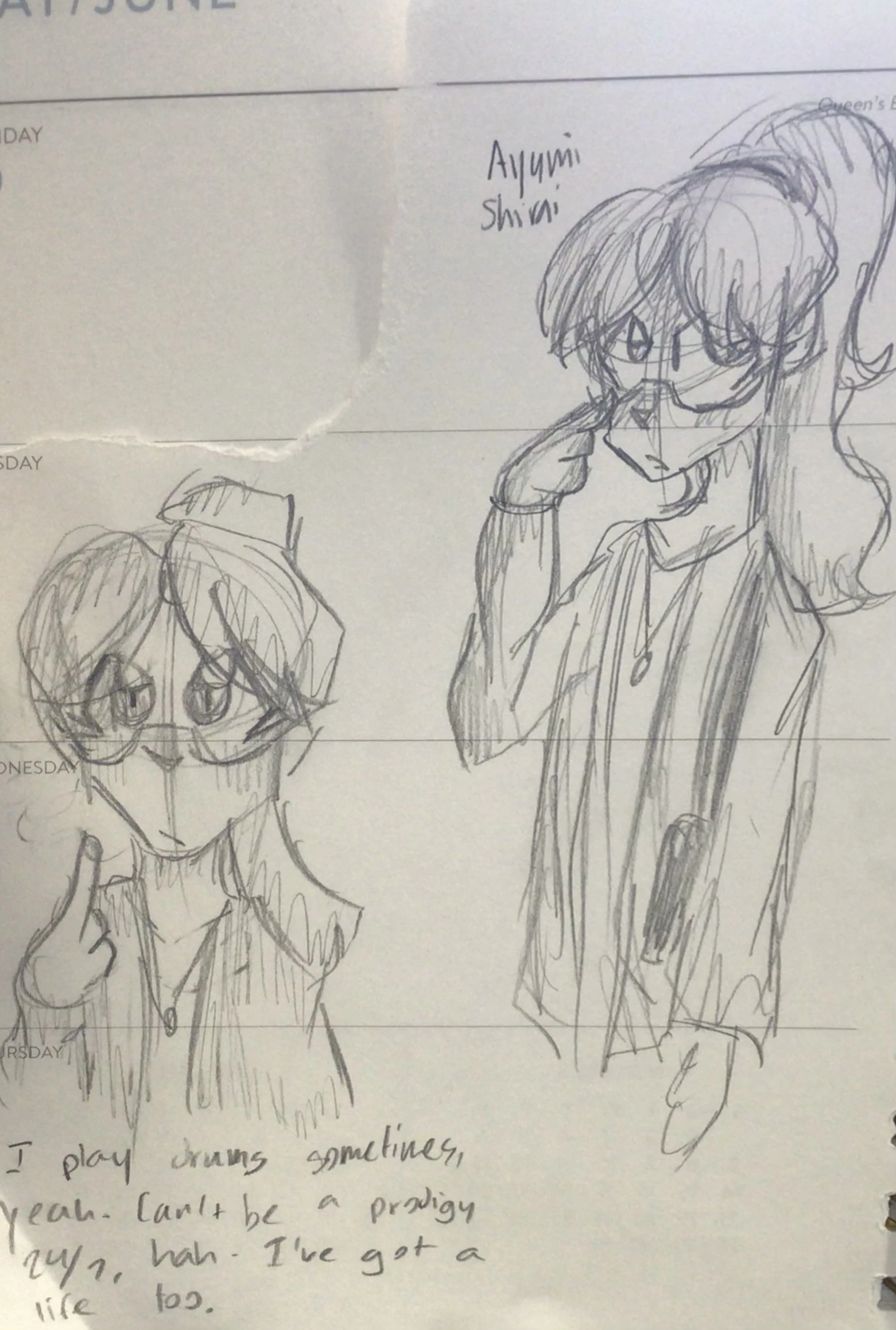 did a few initial sketches for my fanmade pjsk unit that does not have ...