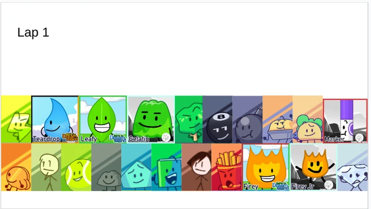 BFDI Racing VV 1 | Fandom