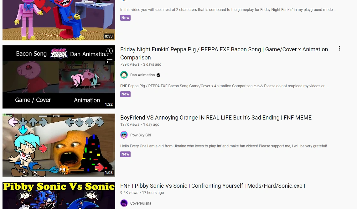 Me just trying to search fnf on Youtube search keyfilter | Fandom