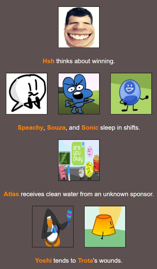 BFDI WIKI Hunger Games: Day 2 | Fandom