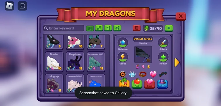 Trading Default taraka and mother dragon. | Fandom