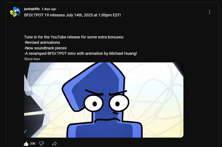 2 Days & 3 Hours Until BFDI:TPOT 19! | Fandom