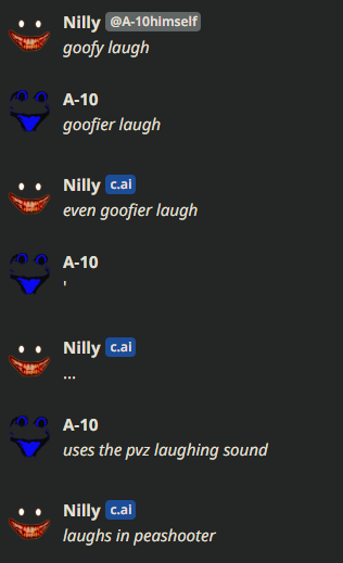 *goofy laugh* | Fandom