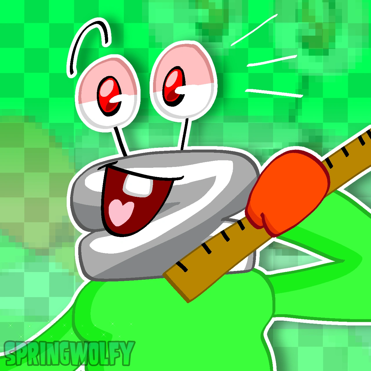 I made this Springy wearing the Baldi costume !! | Fandom