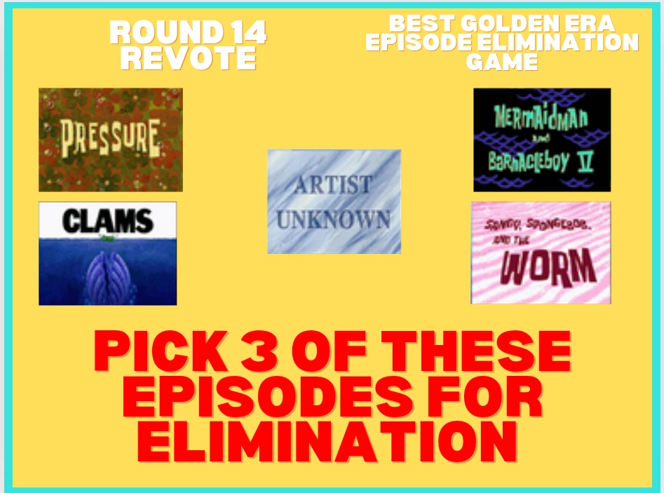 The best golden era episode elimination game round 14 revote | Fandom