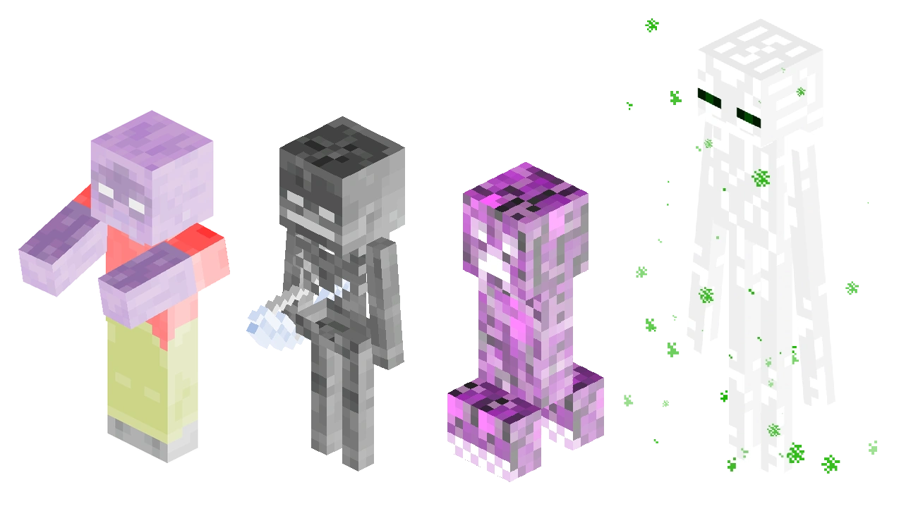 I invert the Zombie, Skeleton, Creeper and the Enderman | Fandom