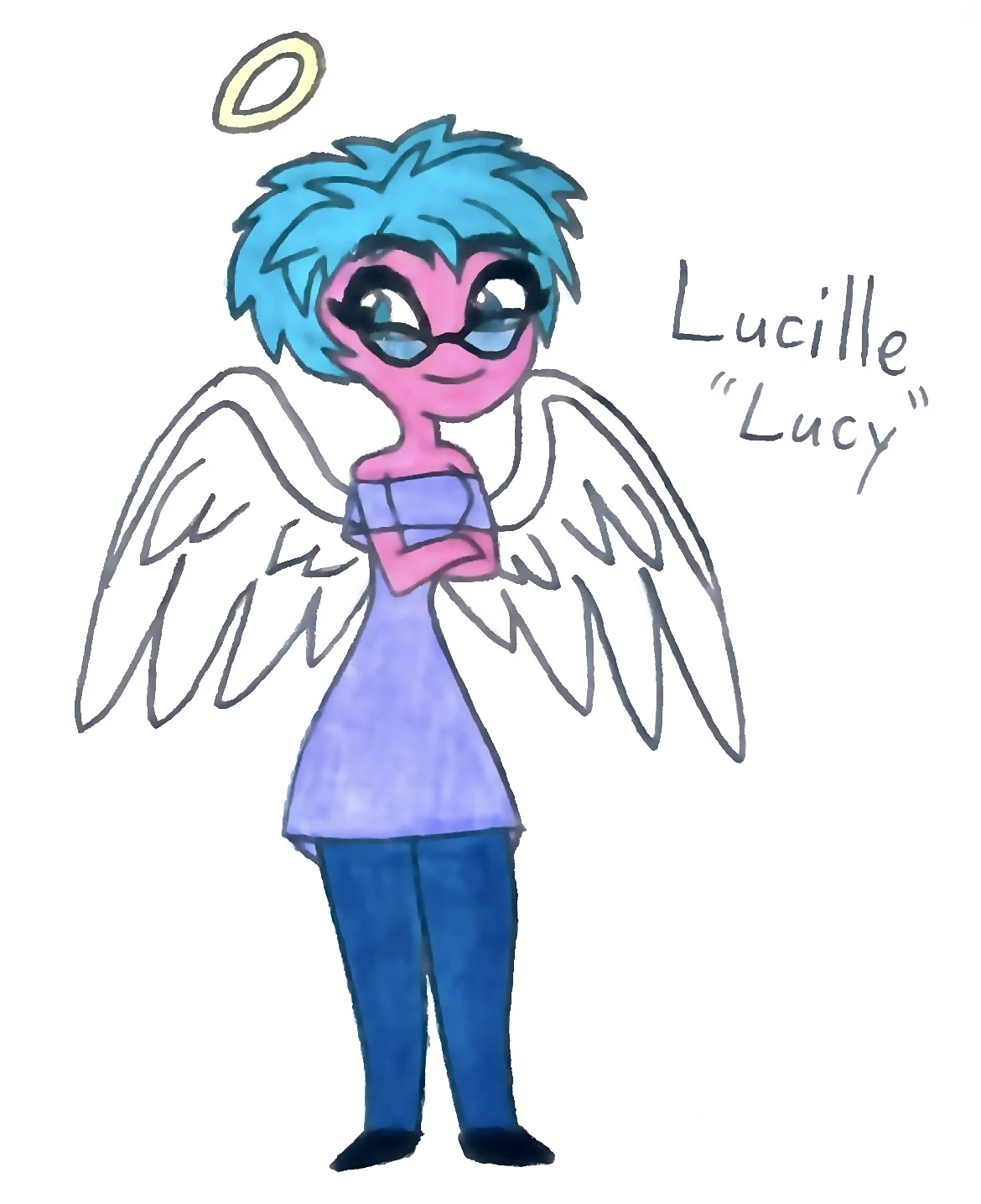 Meet Lucille “Lucy”, my Angel OC | Fandom