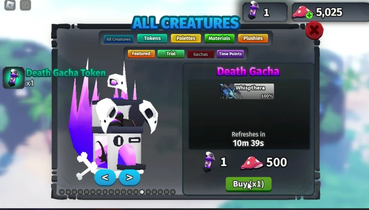POV: YOU JUST GOT THE DEATH GACHA TOKEN BEFORE IT IS GONE IN 10 MINS ...