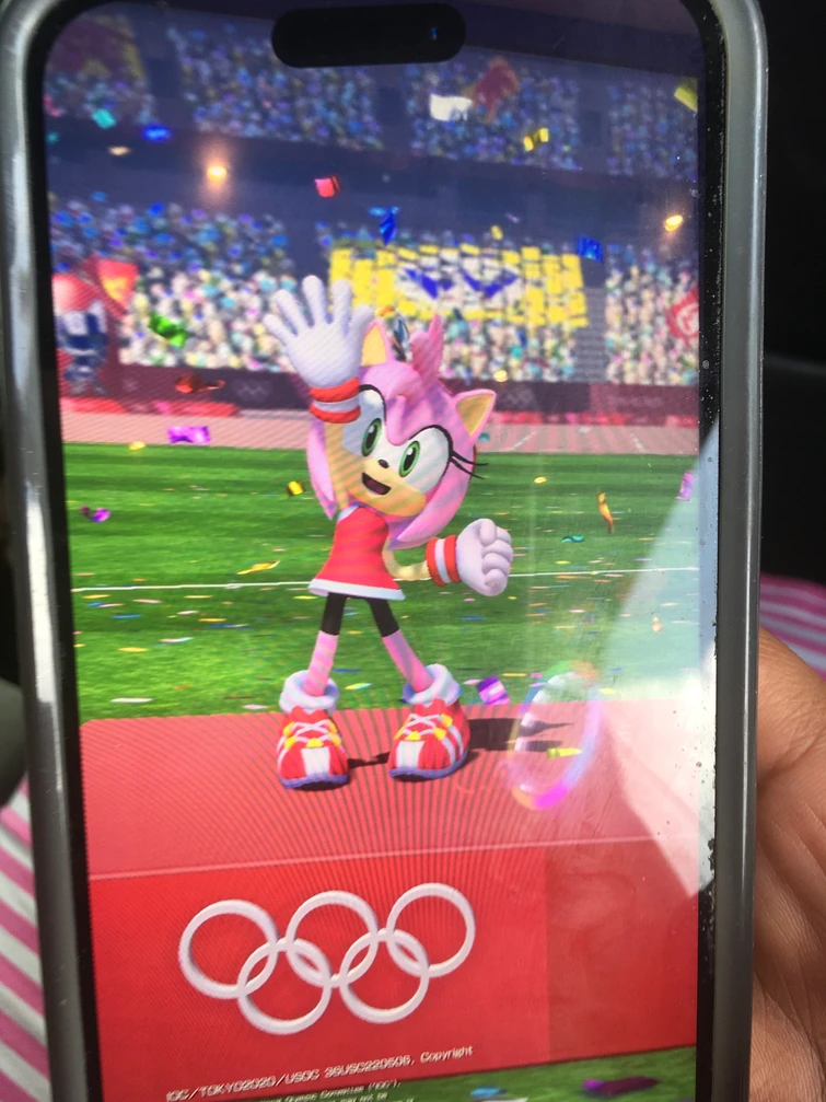 Amy rose in Mario and sonic Tokyo Olympics games arcade edition | Fandom