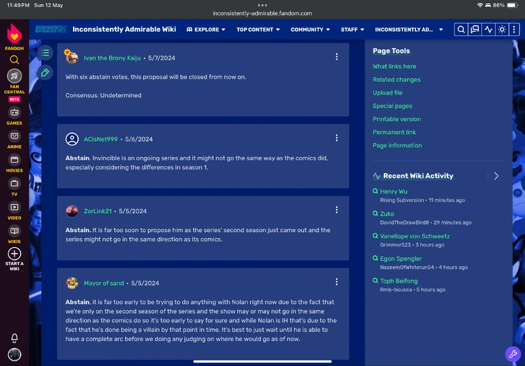 Discuss Everything About Inconsistently Admirable Wiki | Fandom