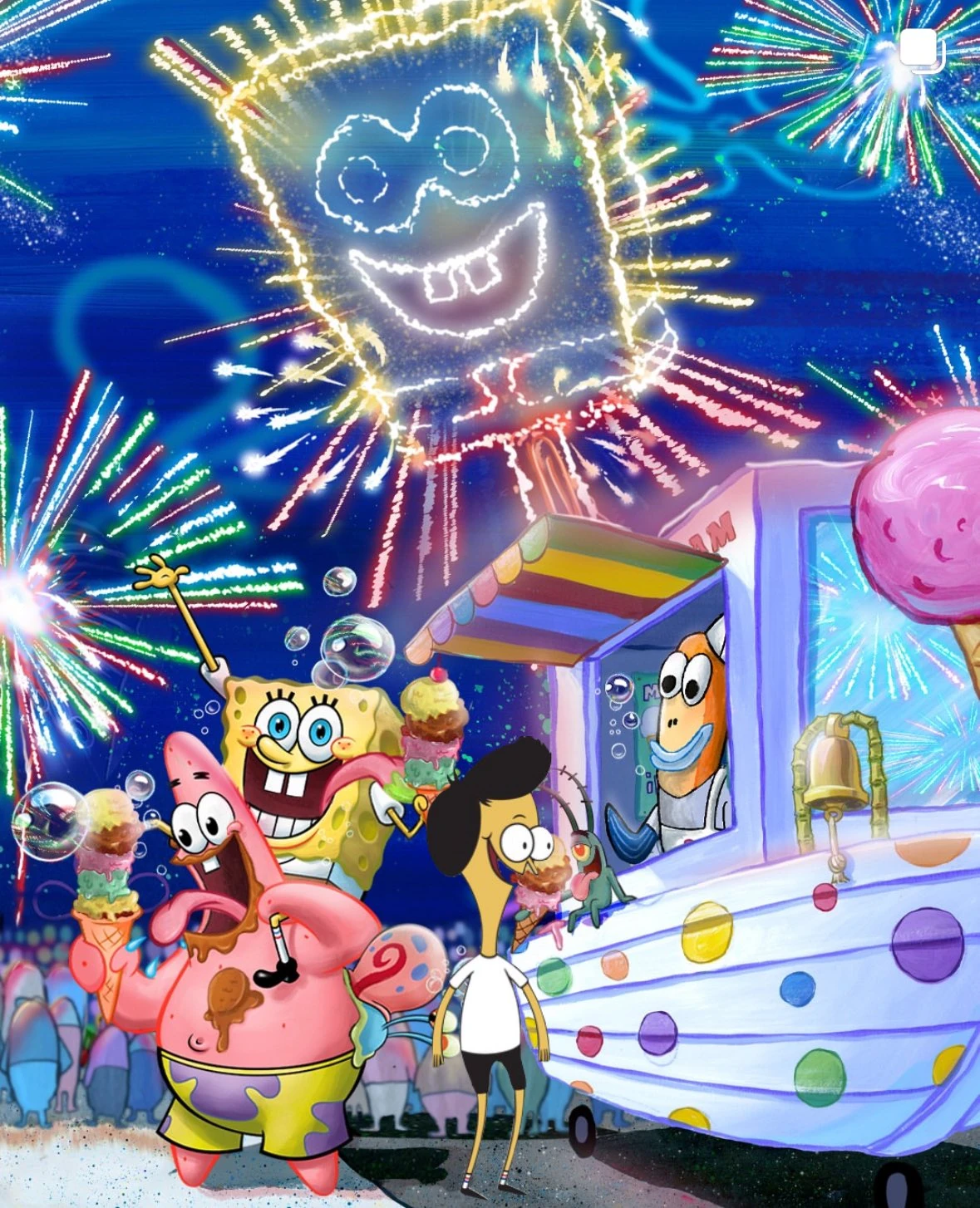 Wait, why's SpongeBob there? | Fandom