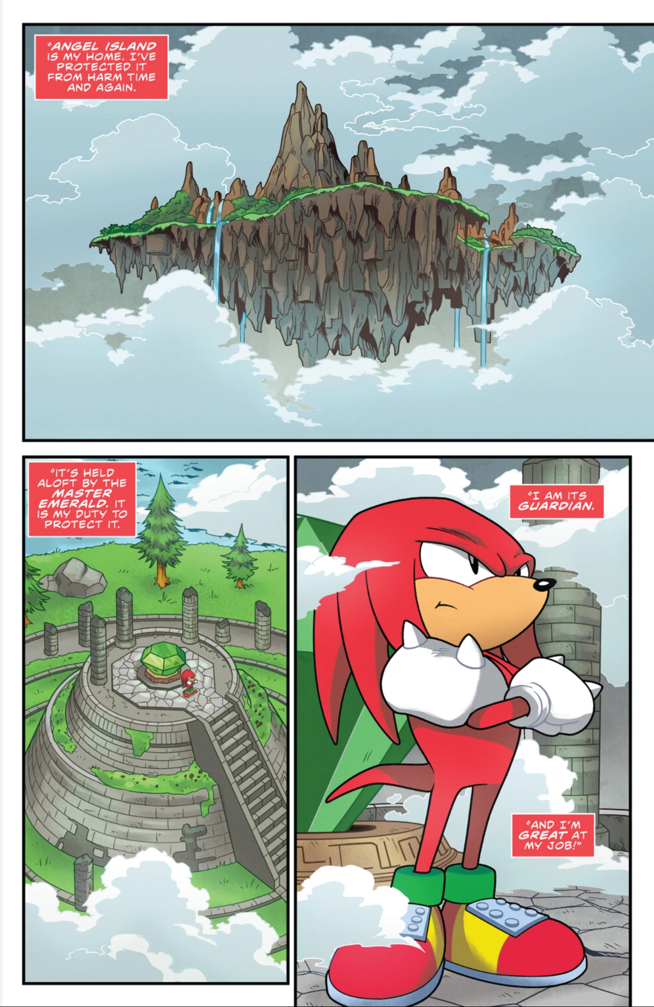 Knuckles 30th Anniversary preview pages: Knock, Knock, It's Knuckles ...